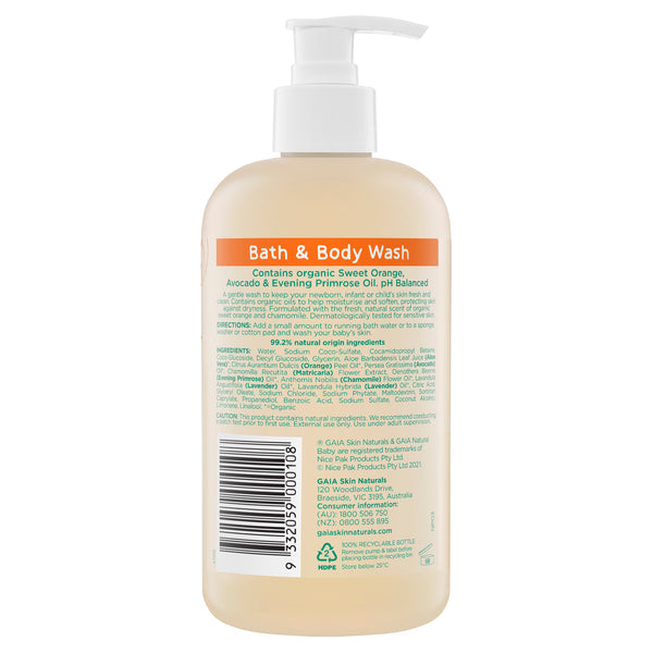 (HOT!) Bath & Body Wash 500ml (with fitted pump) – GAIA Natural ...